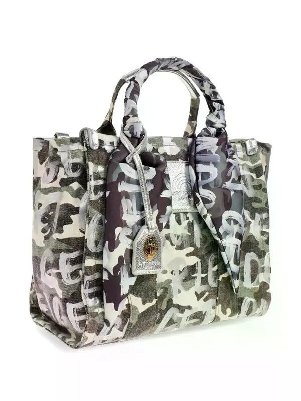Kurt Geiger Camouflage Lettering Tote Bag