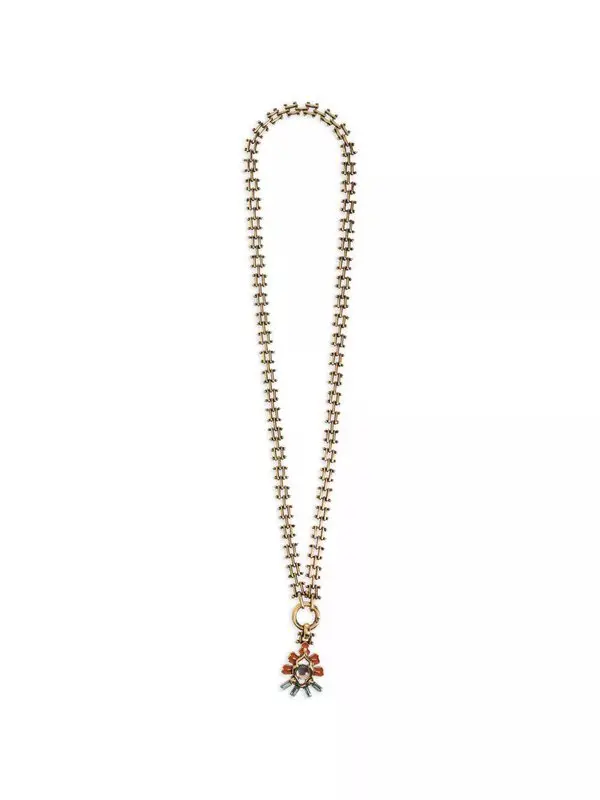 Etro Flower Pendant Necklace - Gold