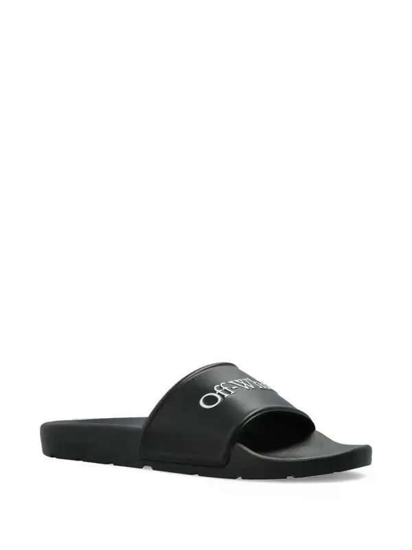 Off-White Logo Lettering Slides