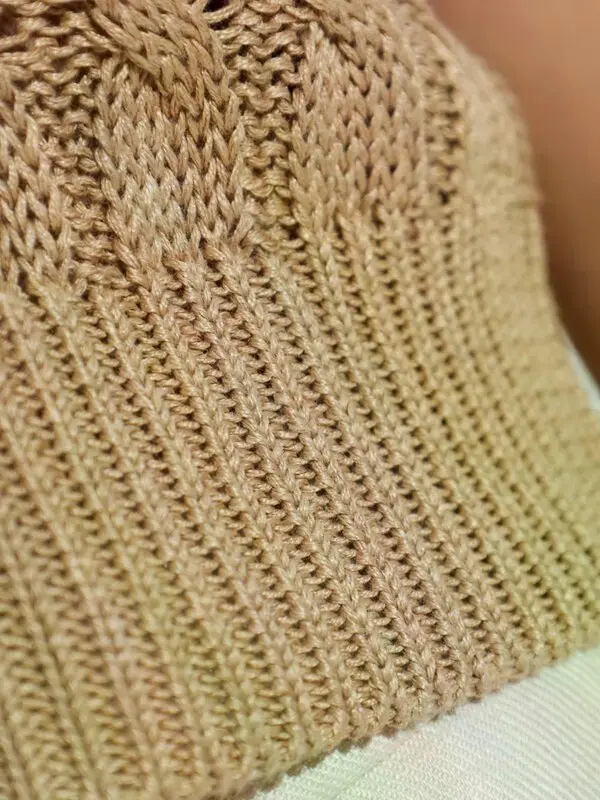 Max Mara Cable-knit Linen Top - Neutrals
