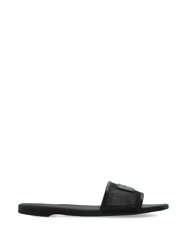 Kate Spade New York Breezy Mesh-strap Sliders - Black