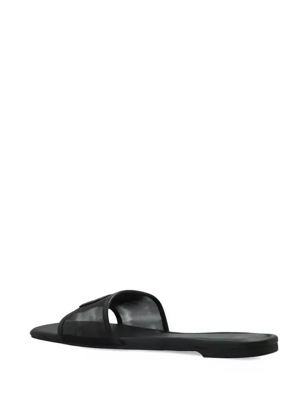 Kate Spade New York Breezy Mesh-strap Sliders - Black