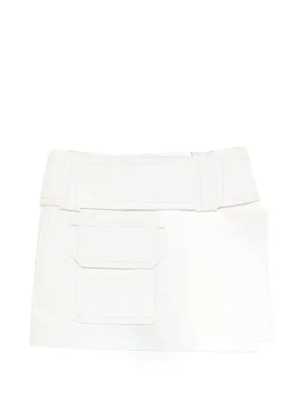 Ami Pocket Mini Straight Skirt - Neutrals