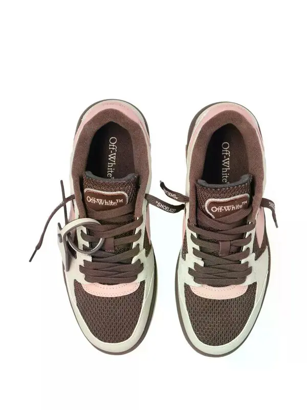 Off-White Out Of Office Arrow-motif Panelled Sneakers - Brown