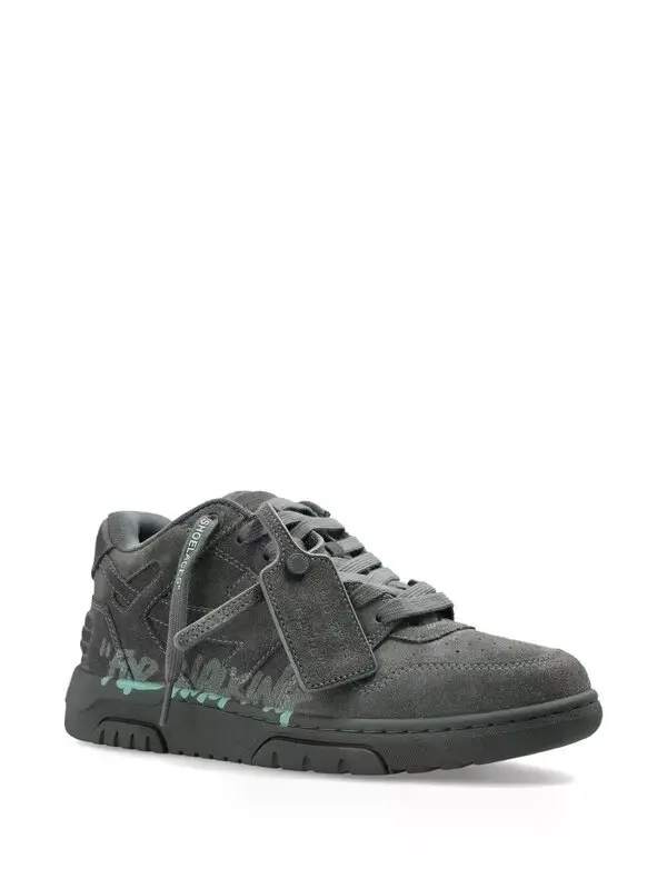Off-White Out Of Office For Walking Suede Lace-up Sneakers - Grey