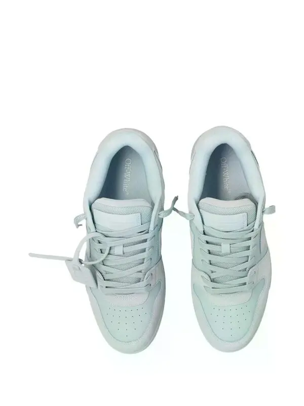 Off-White Out Of Office Suede Arrow-appliqué Sneakers - Blue