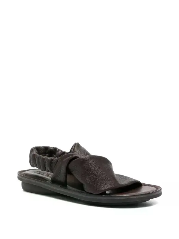 TRIPPEN Embrace Leather Sandals - Brown