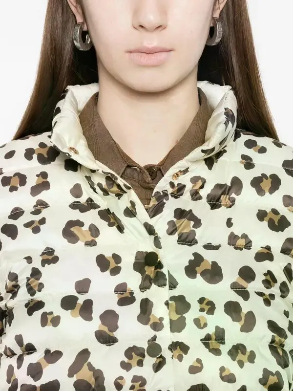 Marella Leopard-print Puffer Jacket
