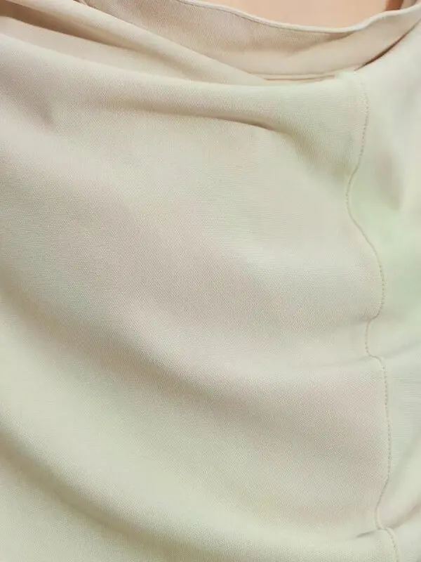Alexander Wang Draped Long-sleeve Top - Neutrals
