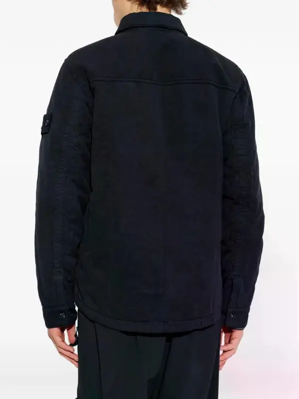 Stone Island Button-patch Jacket - Blue