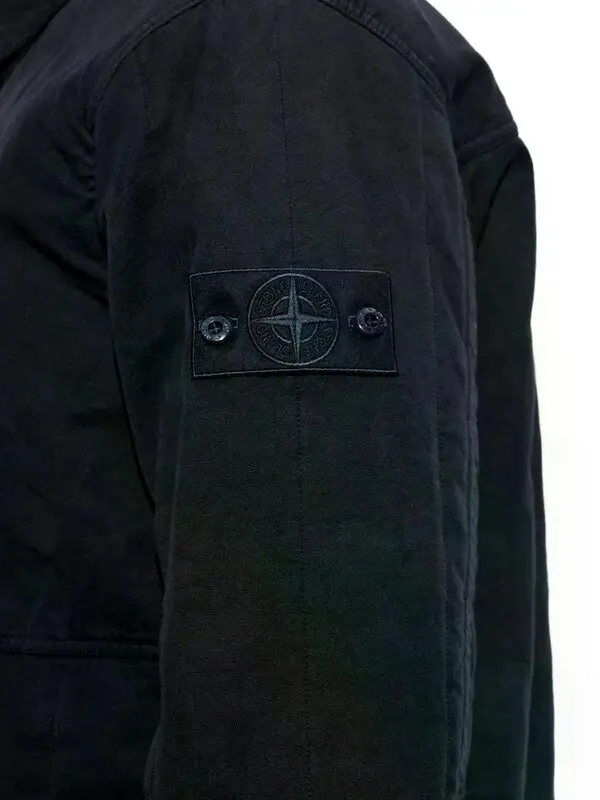 Stone Island Button-patch Jacket - Blue