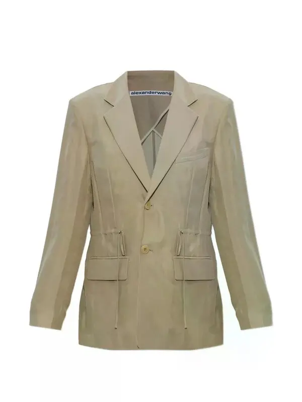 Alexander Wang Drawstring Pocket Blazer - Neutrals