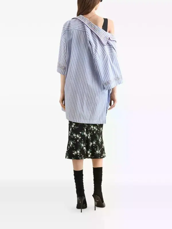 Dolce & Gabbana Rose-print Midi Skirt