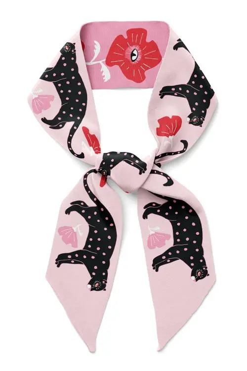 CENTINELLE Poppy Polka Cat Twilly - Red