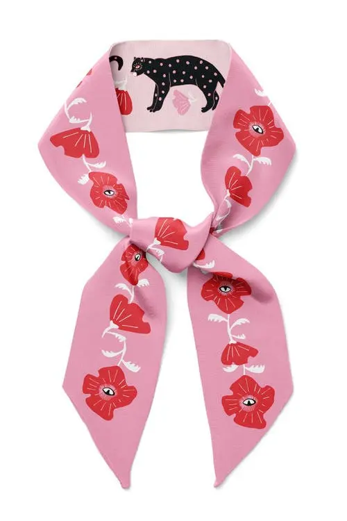 CENTINELLE Poppy Polka Cat Twilly - Red