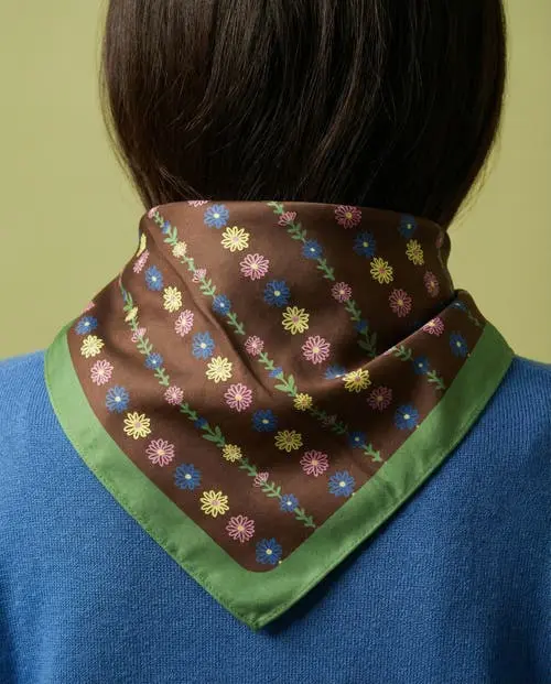 CENTINELLE Tiny Flowers Cotton Silk Bandana