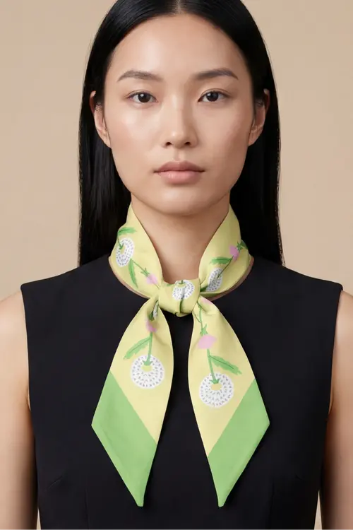 CENTINELLE Dandelion Twilly Ribbon Scarf