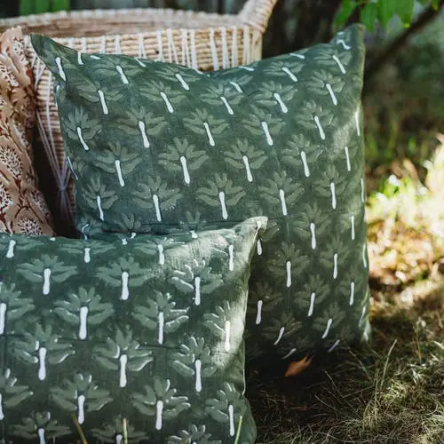 BANYAN & BIRCH Zeenat Throw Pillow Cover - Chive