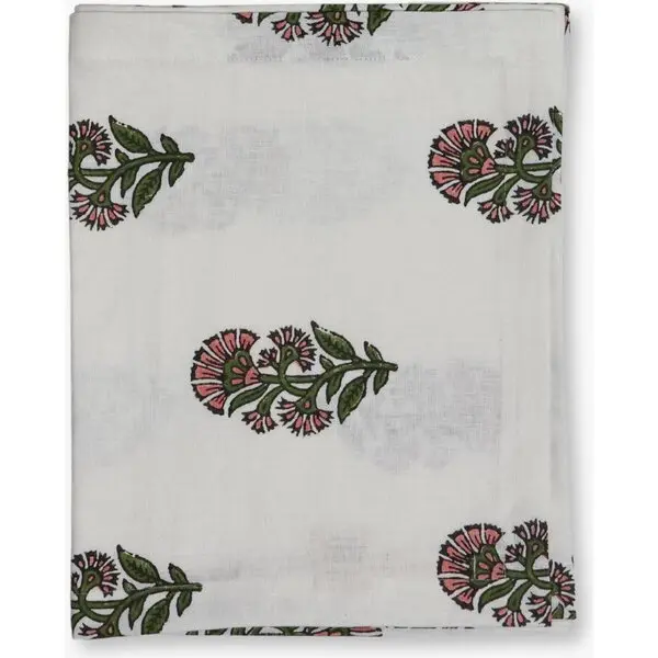 BANYAN & BIRCH Begum Linen Hand-printed Runner - Pink