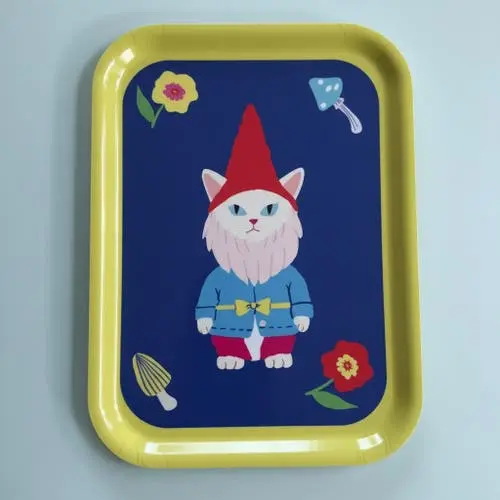 CENTINELLE Cat Garden Gnome Tray - Multicolor