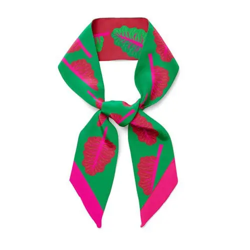 CENTINELLE Glowing Chard Twilly Ribbon Scarf - Green