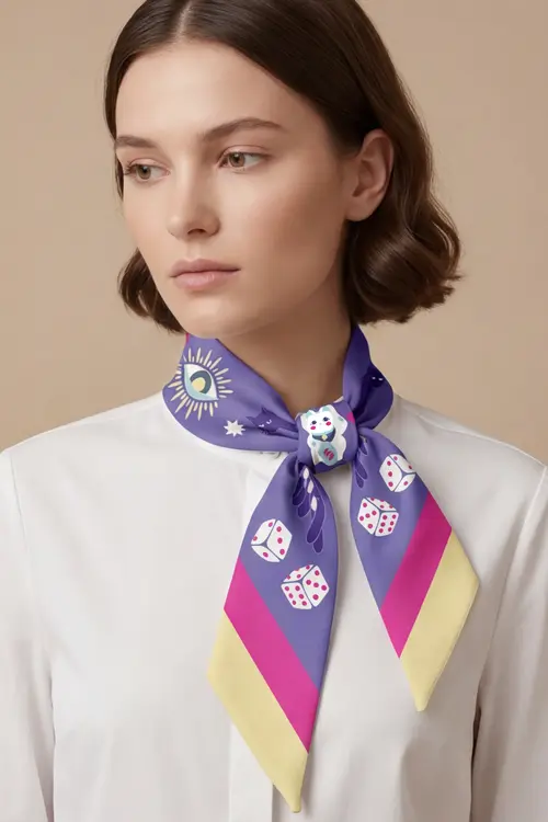 CENTINELLE Fortune Twilly Ribbon Scarf - Multicolor