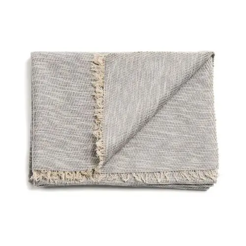 STUDIO VARIOUSLY Night Handwoven Neutral Cashmere Merino Scarf - Forest
