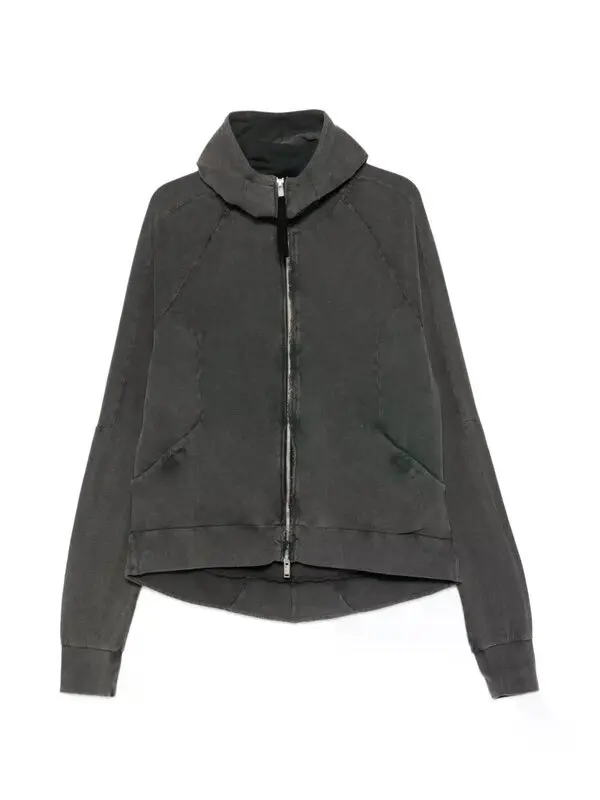 THOM KROM Panelled Zip-up Hoodie
