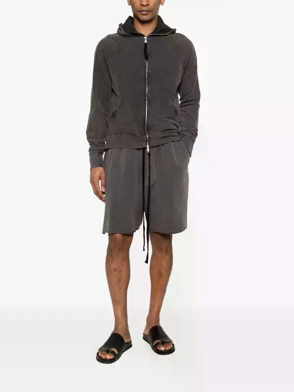 THOM KROM Panelled Zip-up Hoodie