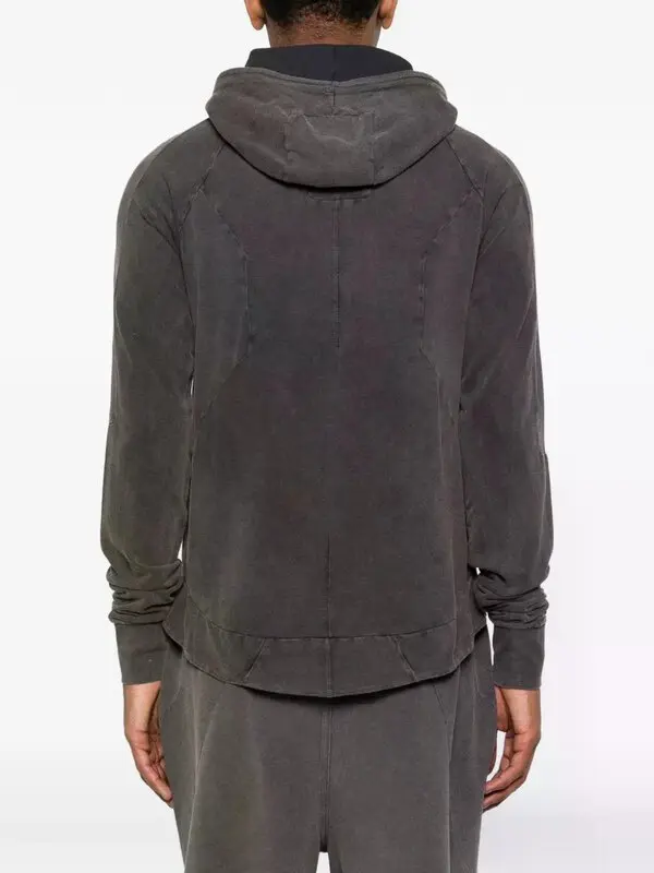THOM KROM Panelled Zip-up Hoodie