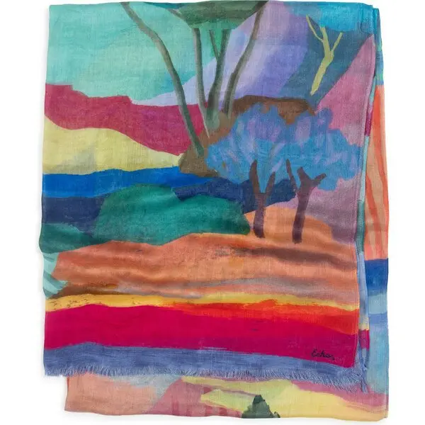 Echo Painterly Landscape Wrap - Multi