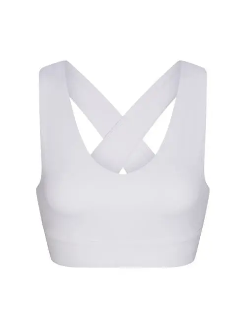 PB5STAR X-over Back Sports Bra - White