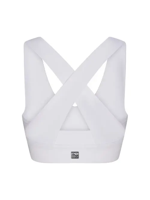 PB5STAR X-over Back Sports Bra - White