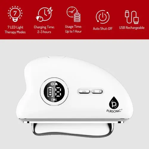 PURSONIC 7-in-1 Led Light Therapy Beauty Device & Sculpting Wand