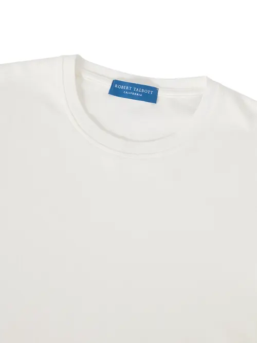 Robert Talbott Stretch Jersey Dean Tee - Classic White