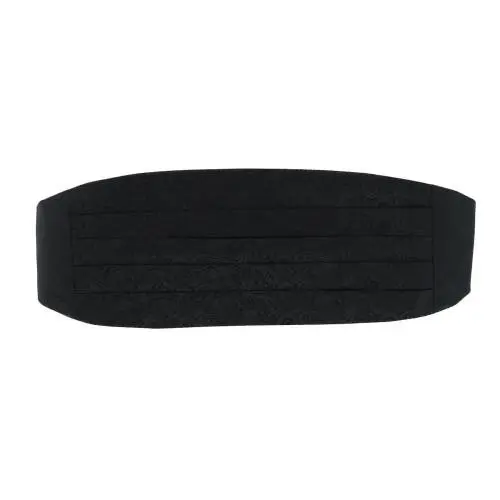 Trafalgar Banbury Paisley Silk Cummerbund And Bow Tie Bundle - Black