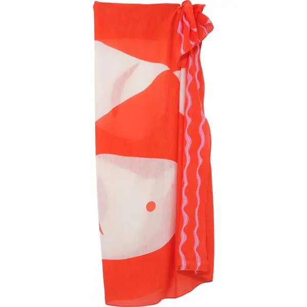 Echo Catch Of The Day Sarong - Fiesta Orange