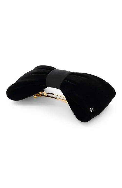 Alexandre De Paris Josephine Velvet Bow Barrette