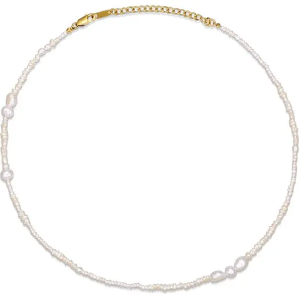 MANTRA Journey Chain Necklace - Pearl