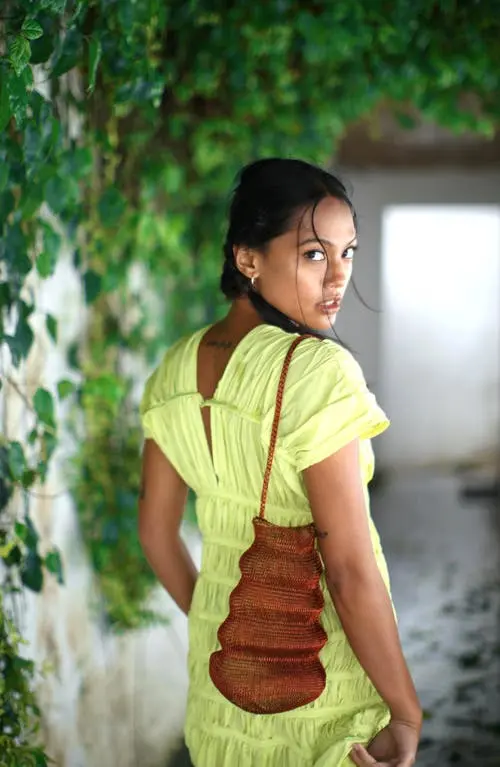 BRUNNA.CO The Shell Handwoven Wire Bag