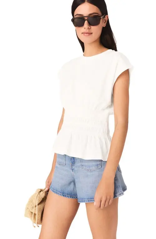 Maje Fitted Pleated T-shirt