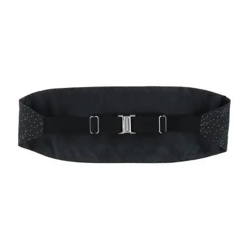 Trafalgar Mystere Metallic Star Light Cummerbund And Bow Tie Bundle - Black