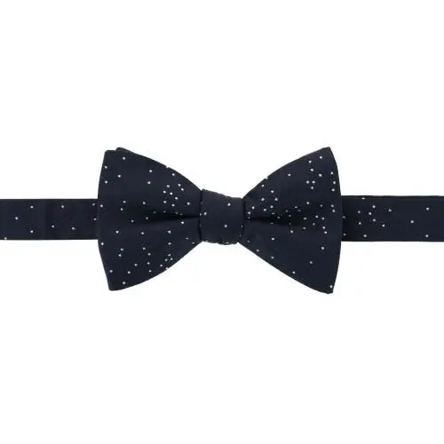 Trafalgar Mystere Metallic Star Light Cummerbund And Bow Tie Bundle - Black