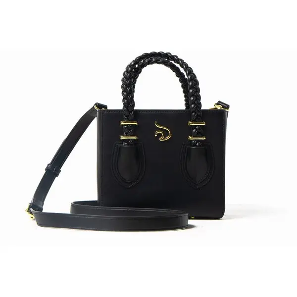 MÈSAN Boxy Tote - Black And Gold