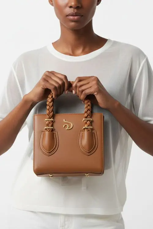 MÈSAN Boxy Tote - Brown