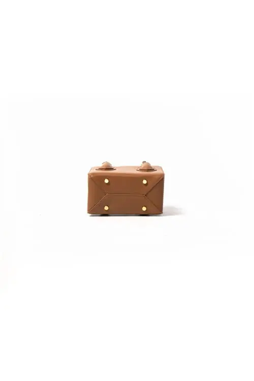 MÈSAN Boxy Tote - Brown