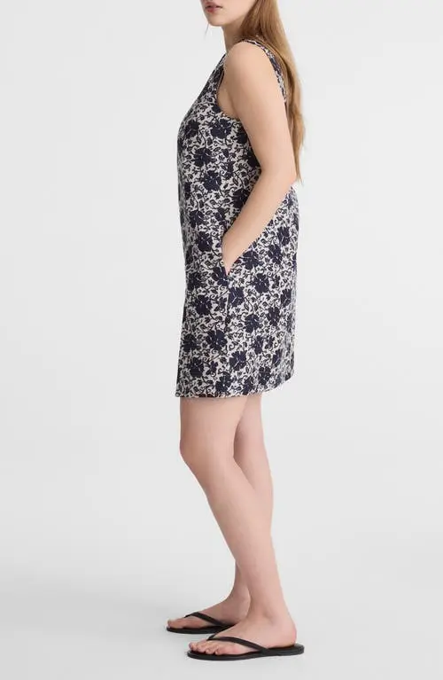 Madewell Sleeveless Mini Shift Dress - Oat