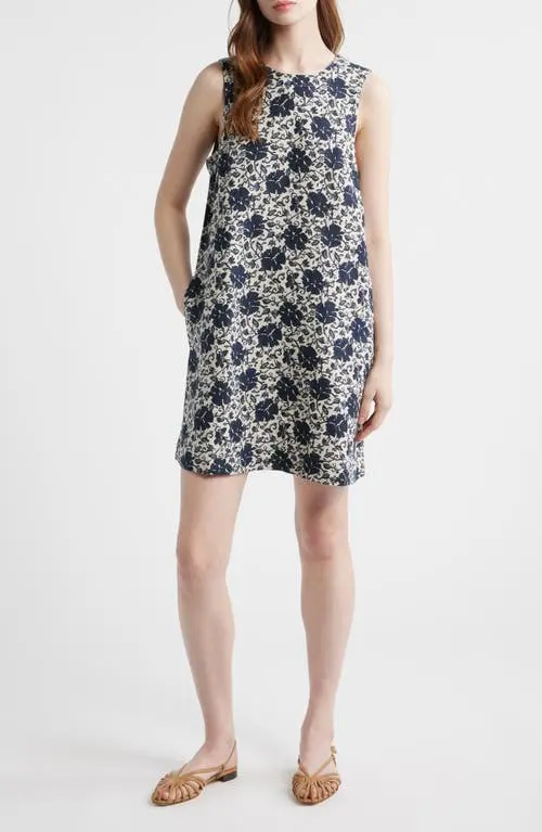 Madewell Sleeveless Mini Shift Dress - Oat