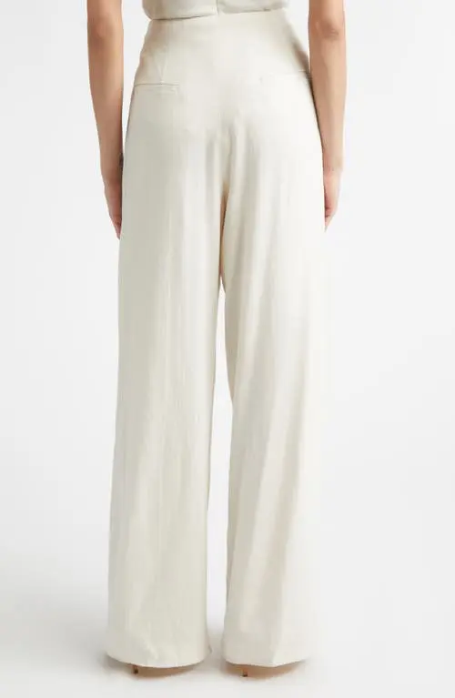 Lela Rose High-waist Wide-leg Pants