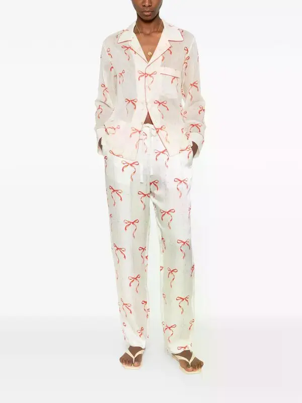 FORTE_FORTE Bow-pattern Shirt